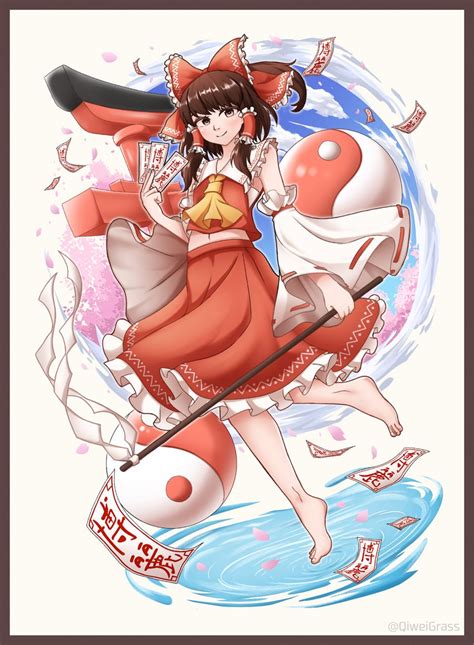 Hakurei Reimu Touhou Drawn By Qcezssxx Danbooru