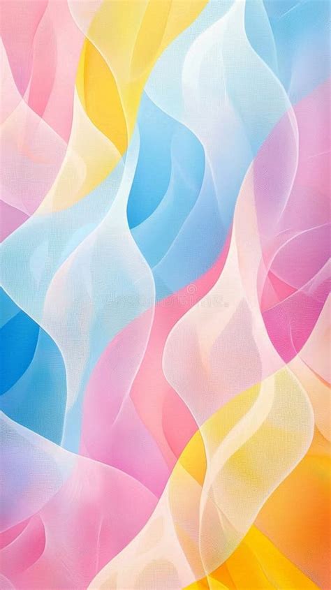 Pastel Colored Abstract Waves Are Flowing Seamlessly Creating A Dynamic And Visually Appealing