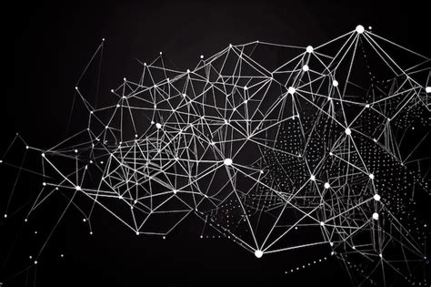 Premium Ai Image Abstract Polygonal Space Low Poly Dark Background