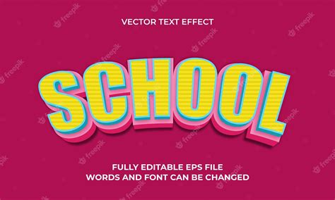 Premium Vector Editable 3d Text Effect Style Vector