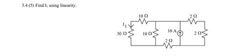 solved 3 4 5 find i1 using linearity