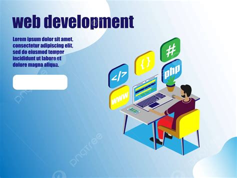 Isometric Business Office With Tech And People Computer Coding Boy