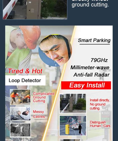 Innovative 79ghz 77g Mmwave Radar Vehicle Detection Sensors For Automatic Barrier Control Buy