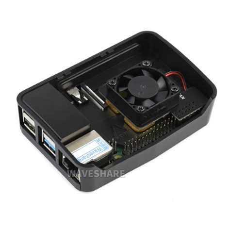 Black Poly Case For Raspberry Pi Waveshare