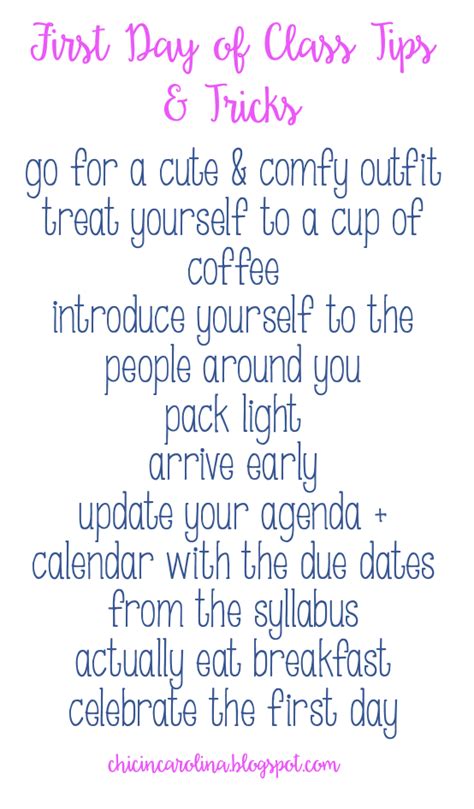 Chic In Carolina Fdoc Tips And Tricks