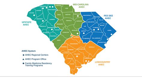 South Carolina Regions Map
