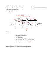 Midterm 35 Solution 2020 Winter Doc ECE 35 Midterm Winter 2020 Name 4 Problems 10 Pts Each 1