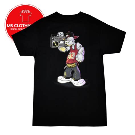 Popeye The Sailor Man Boombox Mens T Shirt 100