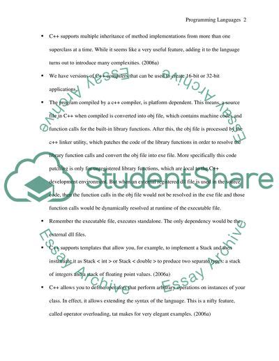 Programming Paradigms Comparison Essay Example Topics And Well Written Essays 2250 Words