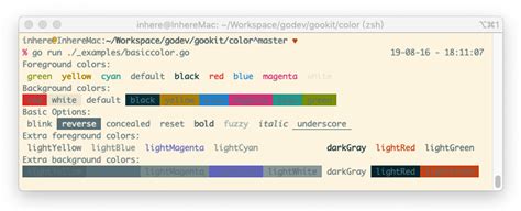 Color A Command Line Color Library With True Color Support Universal