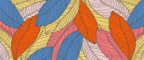 화려한 나뭇잎이 있는 밝은 가을 식물 배경 장식 벽지 표지 카드 및 프리젠테이션을 위한 배경 0명에 대한 스톡 벡터 아트 및 기타 이미지 Istock