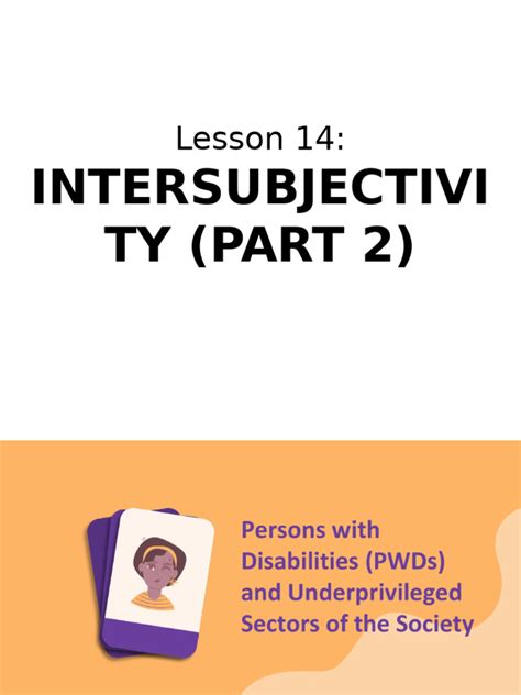 Lesson 13 Intersubjectivity Part 2 Hand Outs Pdf