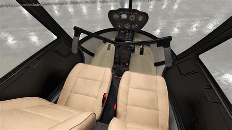 Helicopter Trainer Simulator Blue 3d Model 129 3ds Blend C4d Fbx