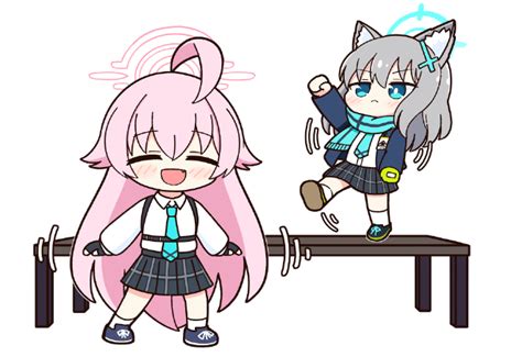 Shiroko And Hoshino Blue Archive And 1 More Drawn By Achilles