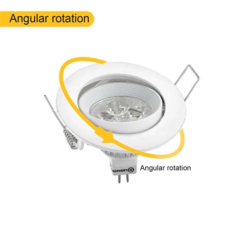 Nickel Ceiling Recessed Spotlights Set Of 6 Round Mr16 Gu10 Halogen