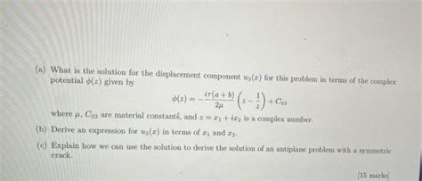 Solved Exercise Given An Isotropic Linear Elastic Chegg