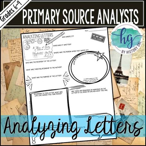 Analyzing Letters As Primary Sources Print And Digital By History Gal