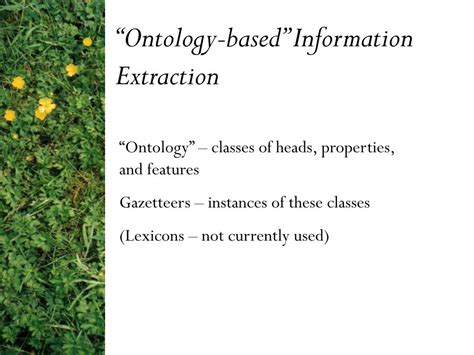 Ppt Populating A Database From Parallel Texts Using Ontology Based” Information Extraction