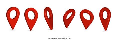 maps pin red location map icon stock vector royalty free 2235159977
