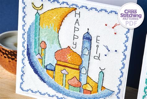Ramadan Eid Cards Cross Stitch Patterns Pdf Charts Instant Download