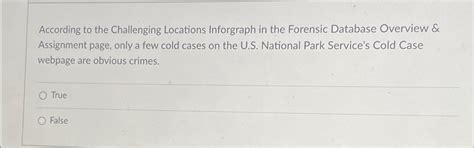 Solved According To The Challenging Locations Inforgraph In