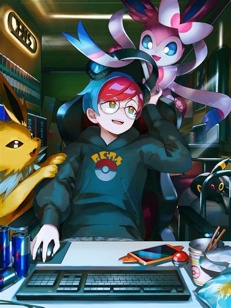 Rotom Rotom Phone Sylveon Umbreon Penny And More Pokemon And More Drawn By Orange