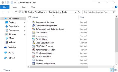 How To Show Or Access Administrative Tools In Windows 10