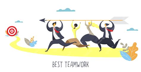 Premium Vector Best Teamwork Vector Poster Banner Design Template