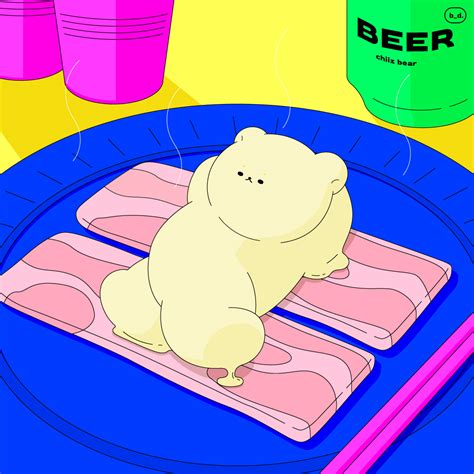 Chiiz Bear Illustration 2022 起司熊熊插畫 Behance
