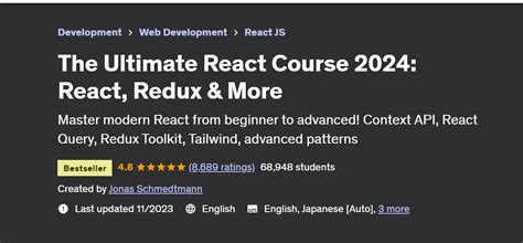 Mastering React In 2024 The Ultimate Course For Web Developers By