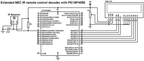 Extended Nec Remote Control Decoder With Pic18f4550 Ccs C