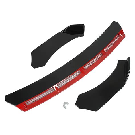 3pcs Front Bumper Lip Body Kit Universal Spoiler Wing Car Modification