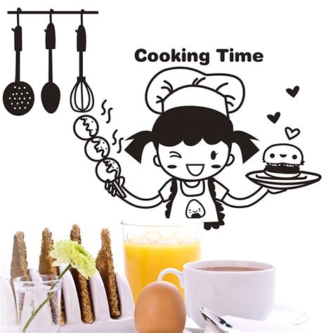 0069 милые кухонные водонепроницаемые наклейки на стену стеклянные шкафы наклейки для плитки