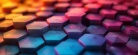 Colorful Hexagonal Pattern Background With Artistic Design And Vibrant Shades For Modern Decor