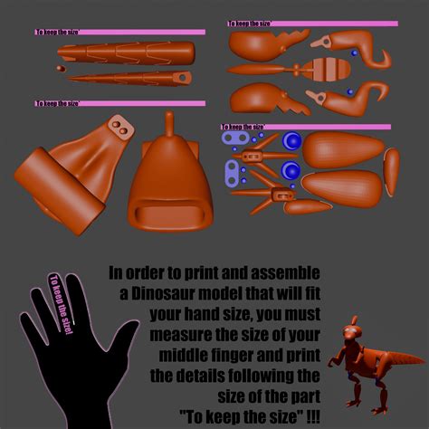 🦖 Dinosaur Puppet Raptor Stl・ Stl File For 3d Printing・cults