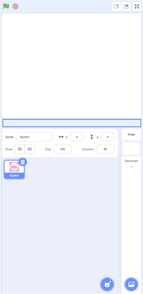 Button To Hide Stage And Expand Sprite Area · Issue 4970