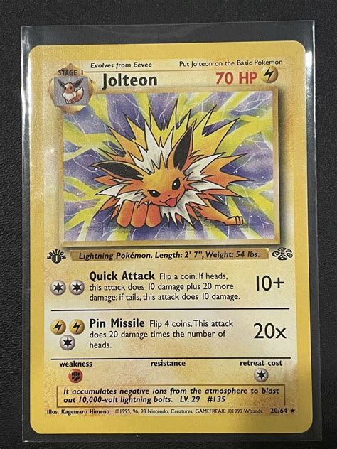 Mavin Pokemon Eeveelution Trio 1st Edition Jungle Vaporeon Jolteon