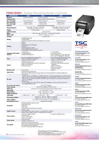 Tsc Tx600 Tx610 Desktop Barcode Label Printer At ₹ 54000 Piece Tsc Barcode And Label Printers In