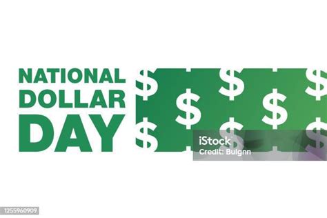 National Dollar Day August 8 Holiday Concept Template For Background