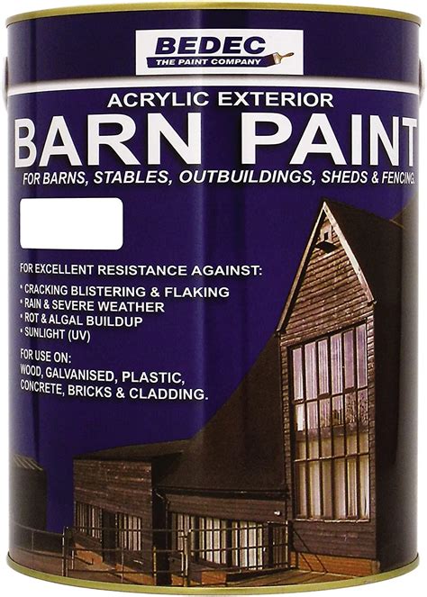 Bedec Barn Paint Satin Battleship Grey 20l
