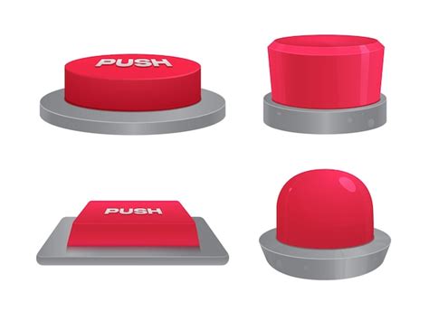 Premium Vector Vector Illustration Game Button Push Illustration