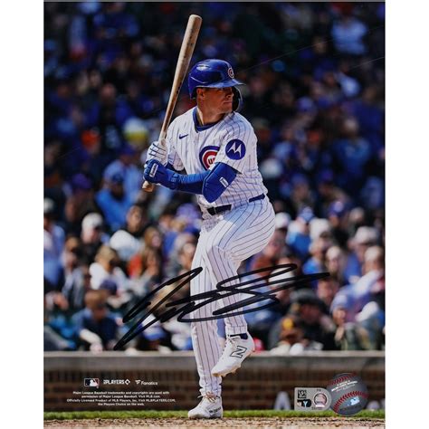 Matt Shaw Chicago Cubs Autographed Fanatics Authentic 8 X 10 Batting