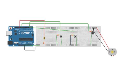 Circuit Design Pushbutton Tinkercad