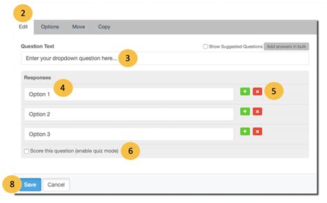 Dropdown Question Question Types Surview Help Center