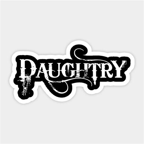 Daughtry Band Logo Daughtry Sticker Teepublic