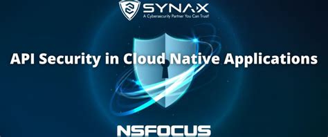 API Security In Cloud Native Applications NSFOCUS Synax Technologies Dubai Synax Technologies