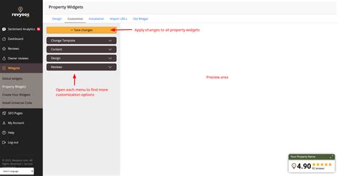 Property Widgets Knowledge Base