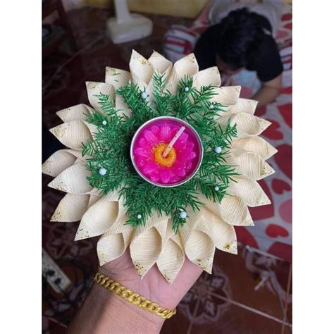 กระทงเปลือกข้าวโพดขนาด 8 นิ้ว ทำจากวัสดุธรรมชาติ 2 ชั้น ของฝาก ของขวัญปีใหม่ Shopee Thailand