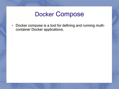 Docker Basics Ppt