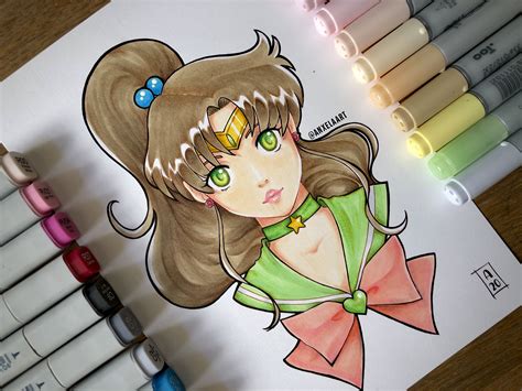 Angela Piñeiro Cidrás On Instagram 🌟fan Art De Sailor Jupiter🌟 Hecho